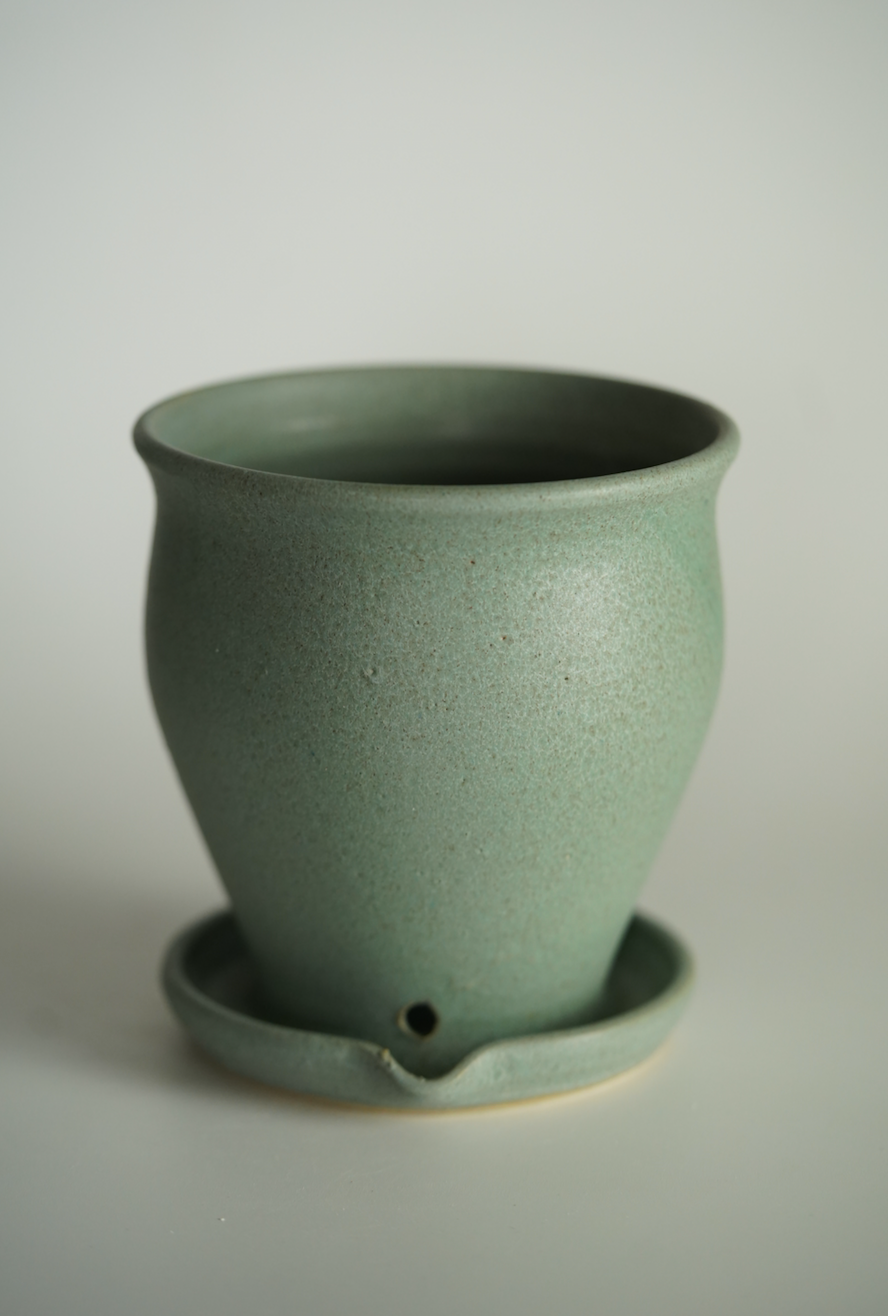 One Piece Planter- Robins Egg | Point Pleasant Pottery