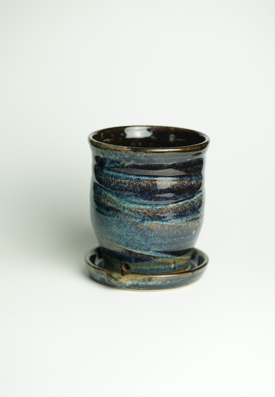 One Piece Planter- Van Gogh | Point Pleasant Pottery